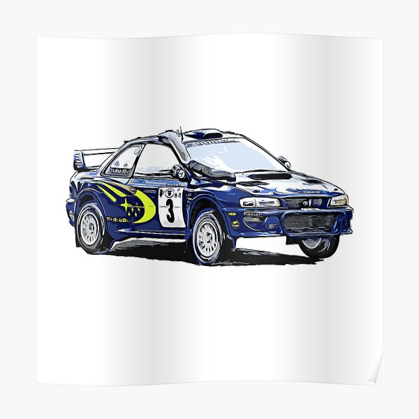 "Subaru Impreza WRC Safari Rally Car" Poster for Sale by ...