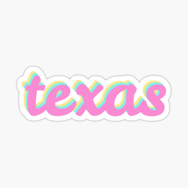"texas" Sticker for Sale by saamcmrn | Redbubble