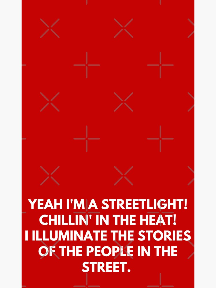 "Street Light Sticker " Sticker for Sale by chrisevanswife | Redbubble