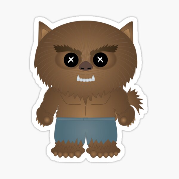 "WEREWOLF" Sticker for Sale by planetamagenta | Redbubble