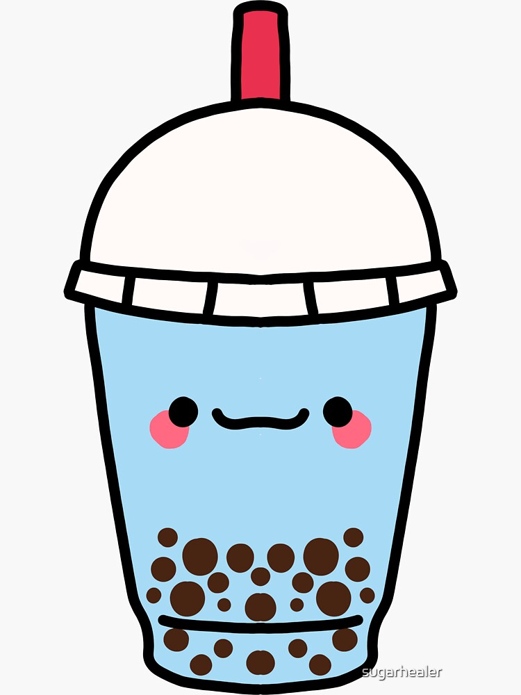 "Blue Boba" Sticker for Sale by sugarhealer | Redbubble