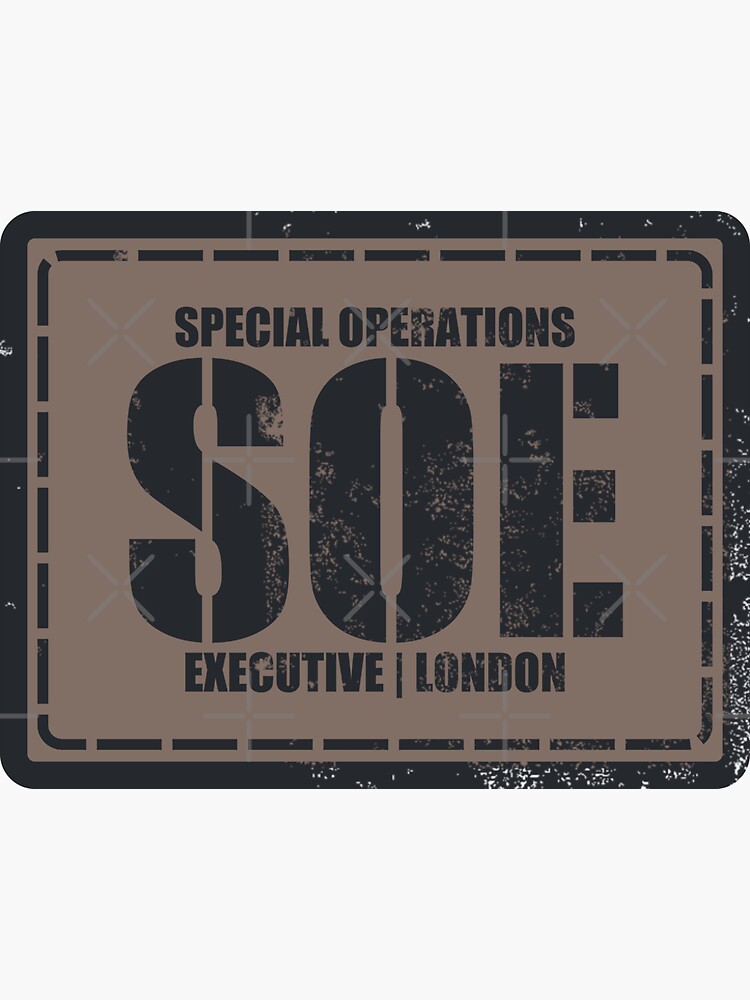 "WW2 SOE Special Operations Executive (distressed)" Sticker by ...