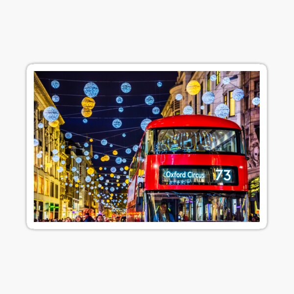 "London Bus" Sticker by DavidGutierrez | Redbubble