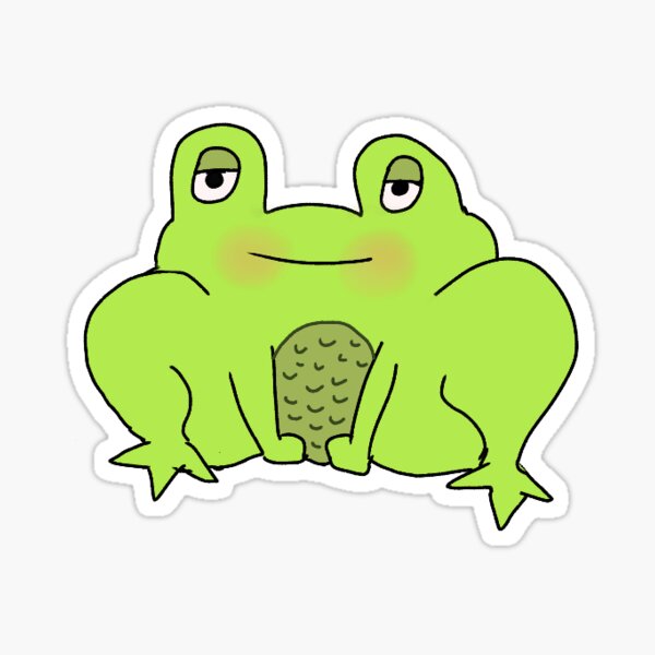 "fat frog" Sticker for Sale by swamp-worm | Redbubble