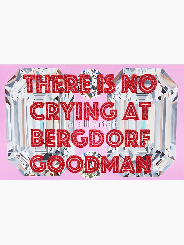 "NO CRYING" Sticker for Sale by aballbertart | Redbubble