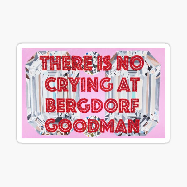 "NO CRYING" Sticker for Sale by aballbertart | Redbubble