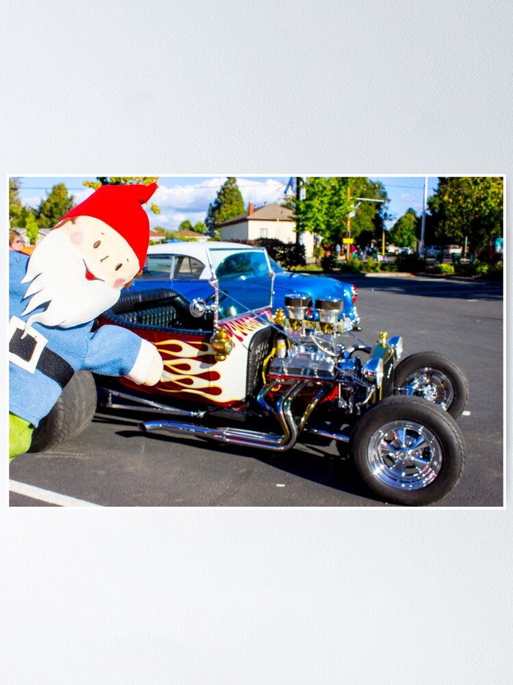 "Hot Rod Gus" Poster for Sale by DustysGnomes | Redbubble