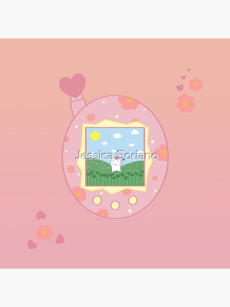 "ATEEZ Hehetmon Tamagotchi Fanart with gradient background" Art Print ...
