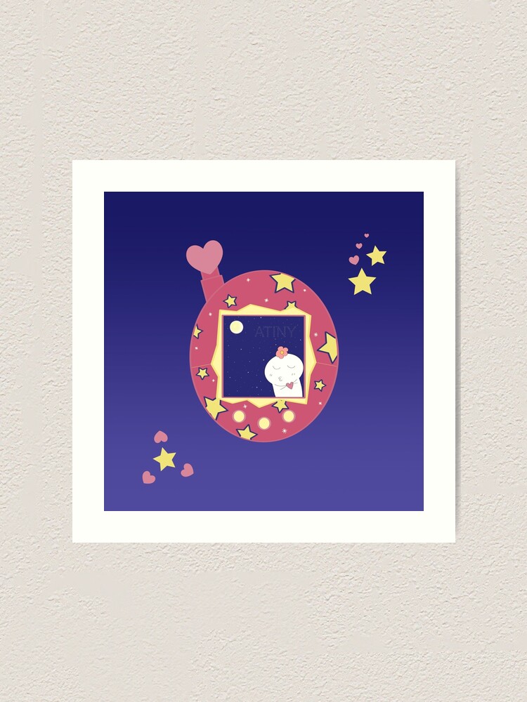 "ATEEZ Hehetmon Tamagotchi Night Fanart with gradient background" Art ...