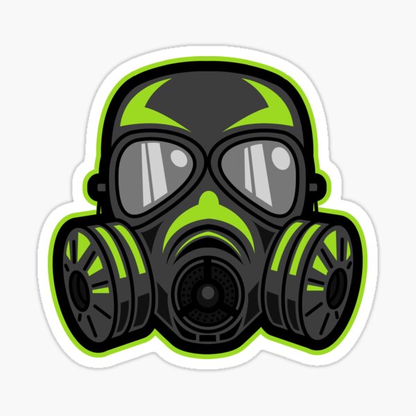 "Corona Virus Covid gas mask" Sticker for Sale by PandaPope | Redbubble