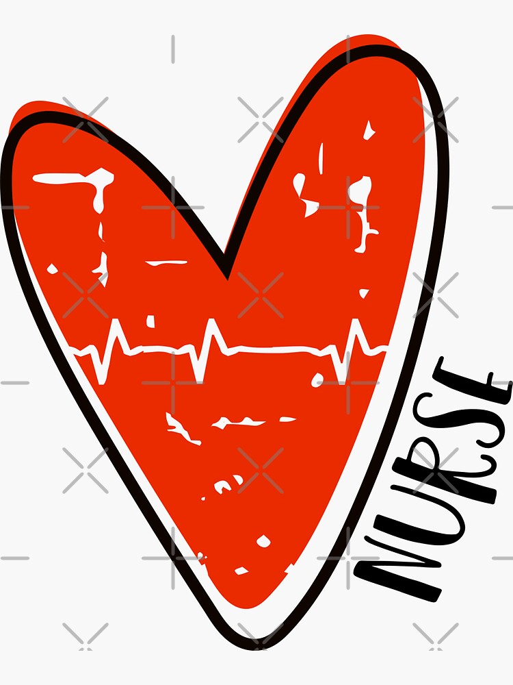 "Nurse Heart" Sticker by starsdesigns | Redbubble