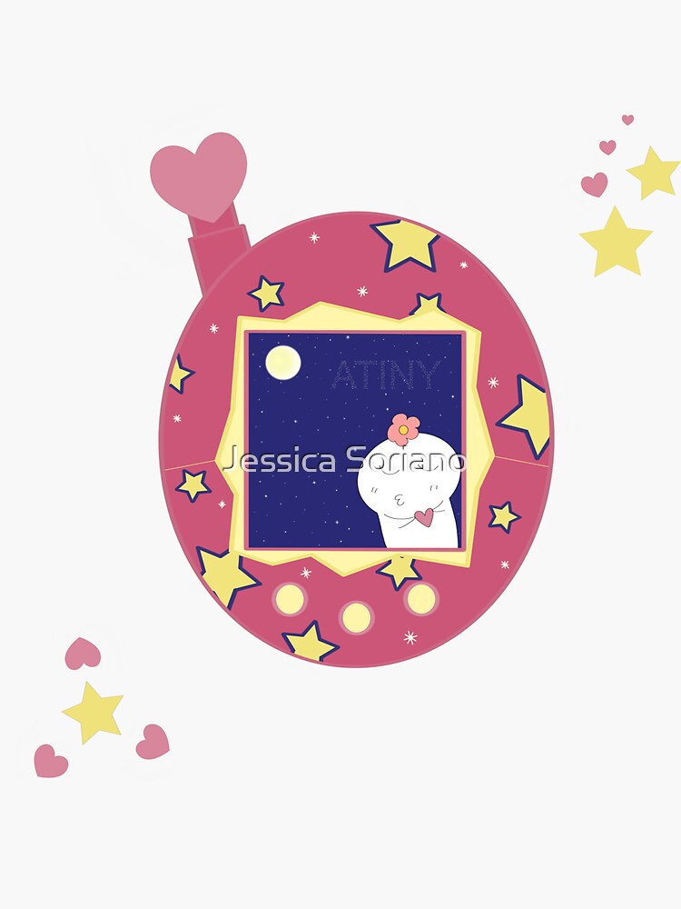 "ATEEZ Hehetmon Tamagotchi Night Fanart" Sticker for Sale by JessicaS24 ...