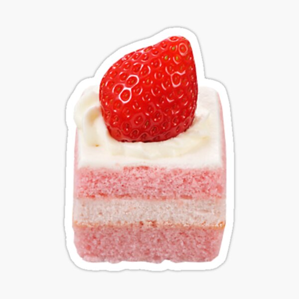 "strawberry cake" Sticker by chnlrdt | Redbubble