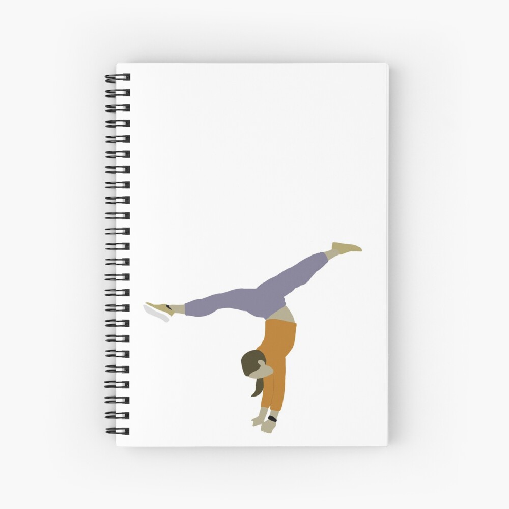 "Gymnastics drawing" Spiral Notebook for Sale by AmyShimizu5 | Redbubble