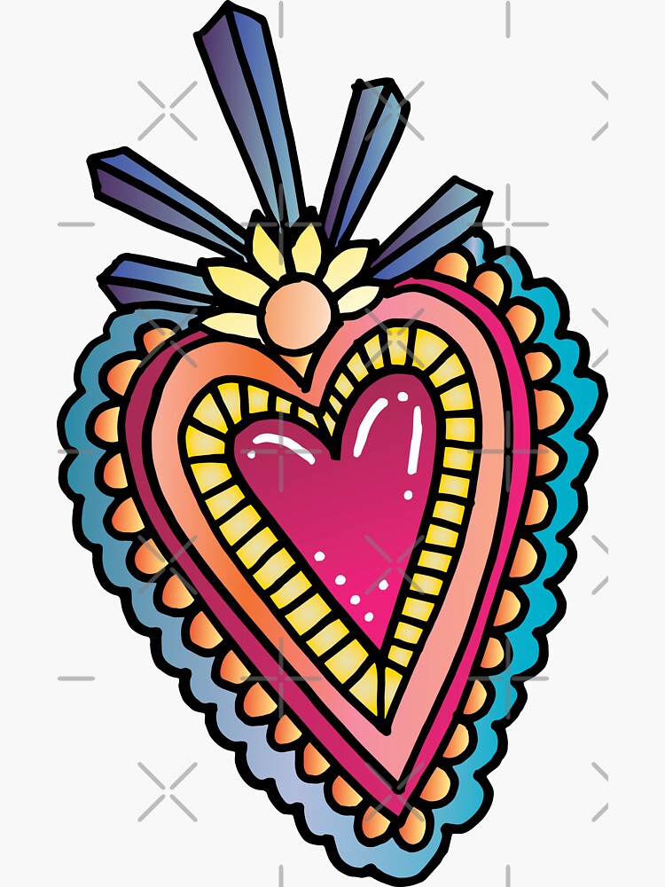"Corazon" Sticker for Sale by DanielaRdzG | Redbubble