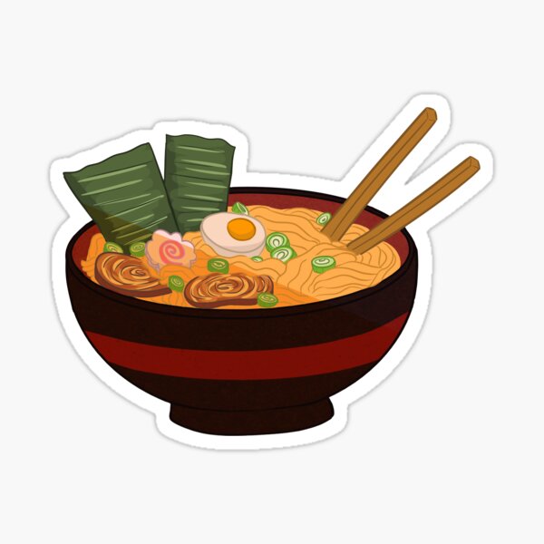 "Ramen Sticker" Sticker by fyrianox | Redbubble