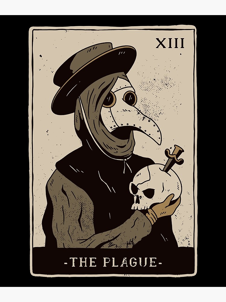 "Plague Doctor Tarot Card" Poster by hovmedia | Redbubble