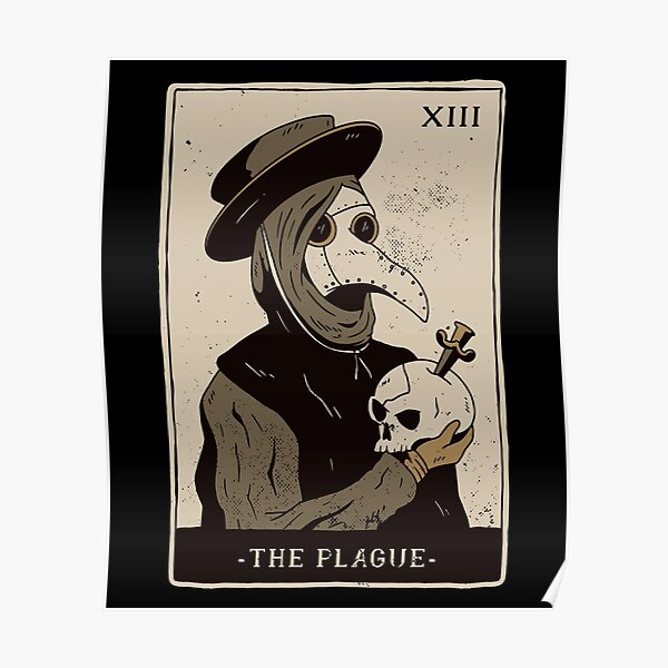 "Plague Doctor Tarot Card" Poster by hovmedia | Redbubble