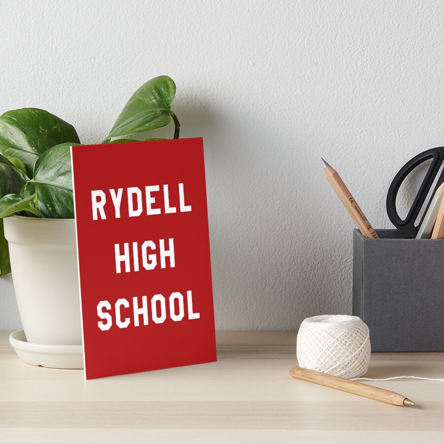 "Rydell High School (Grease, Musical)" Art Board Print by fandemonium ...