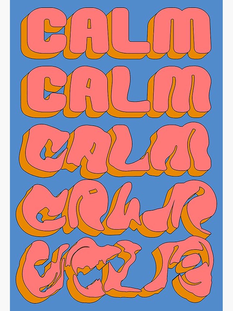 "Calm" Sticker for Sale by andi0521 | Redbubble