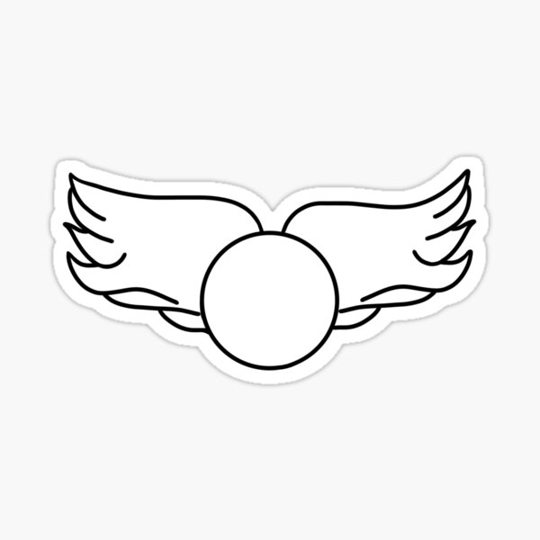 "Simplified Double Winged Wheel" Sticker by OliviaSwanee | Redbubble