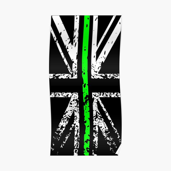 "thin green line ." Poster by chaoskandy | Redbubble