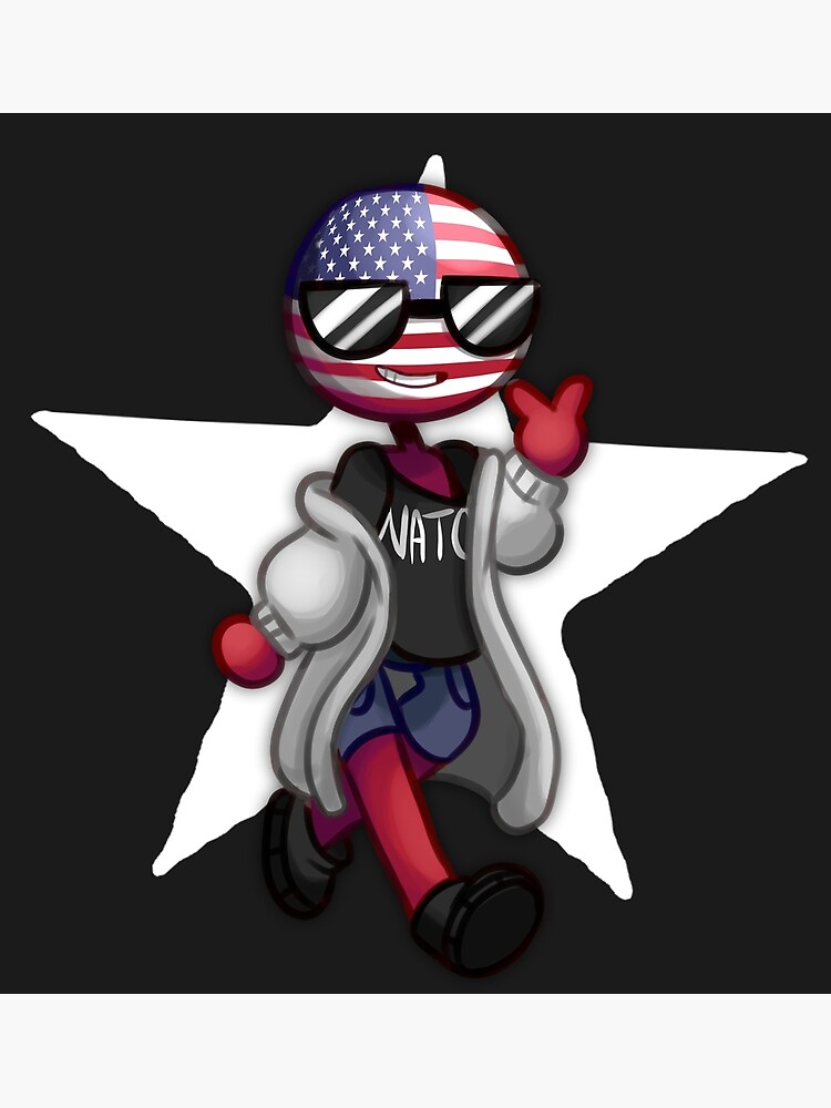 "America Countryhuman Chibi" Poster by YaraDB | Redbubble