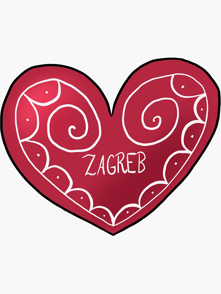 " Croatian Licitar Heart" Sticker for Sale by selkiestickers | Redbubble