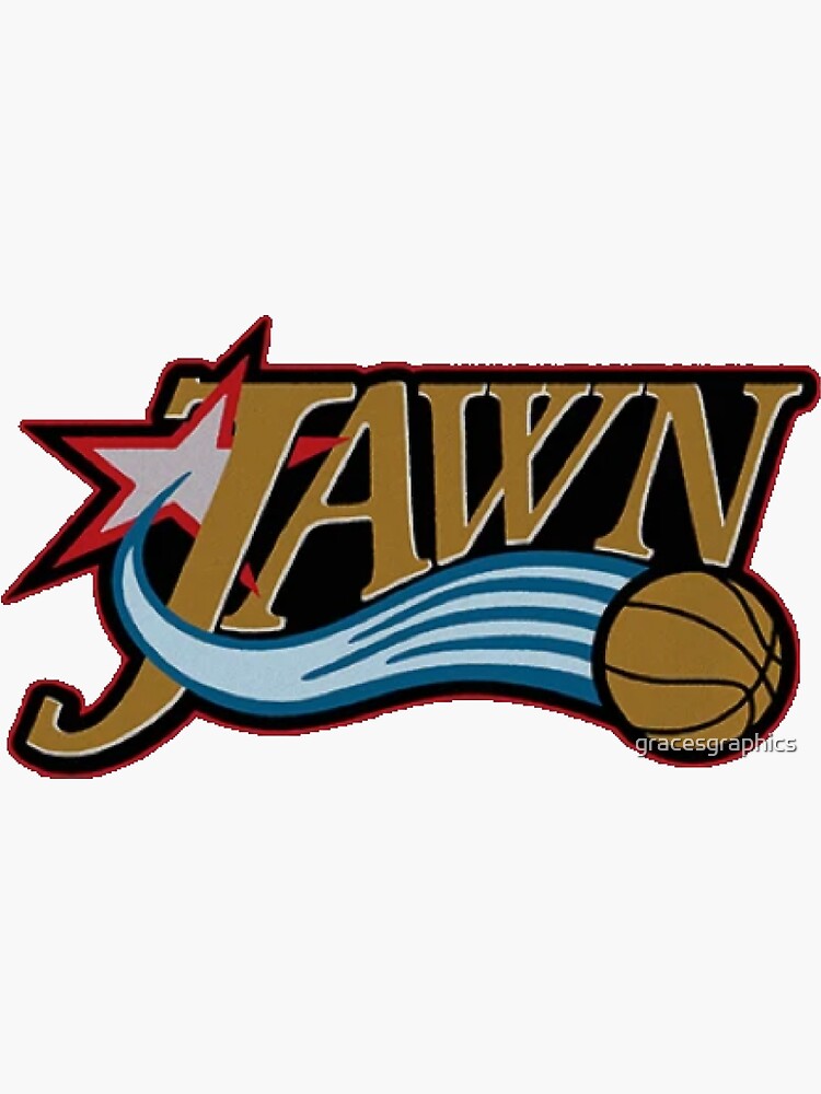 "Philadelphia 76ers Jawn" Sticker for Sale by gracesgraphics | Redbubble