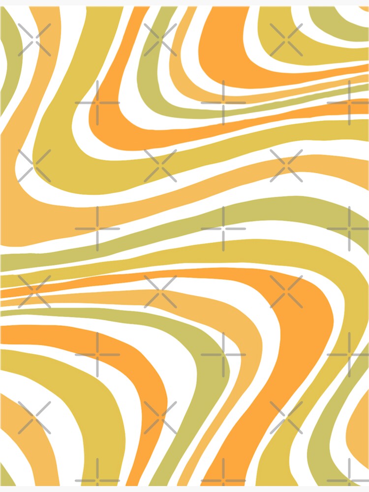 "funky 70s pattern" Sticker by jennagardnerr | Redbubble