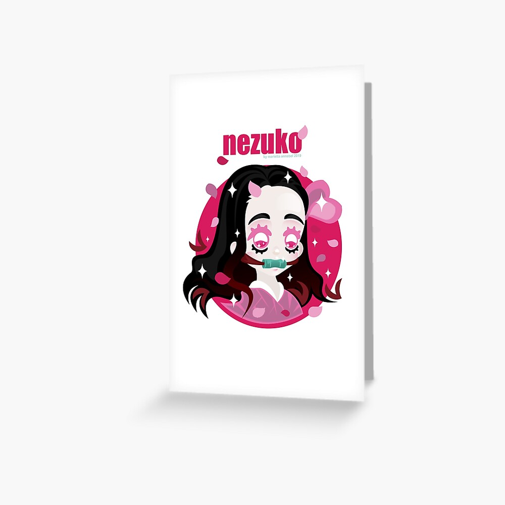 "Nezuko" Greeting Card by mariettaannabel | Redbubble