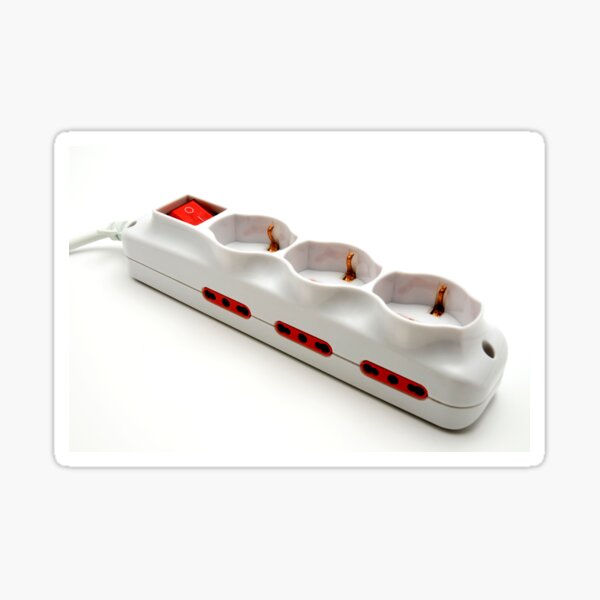 "Multi plug" Sticker by troianifabrizio | Redbubble