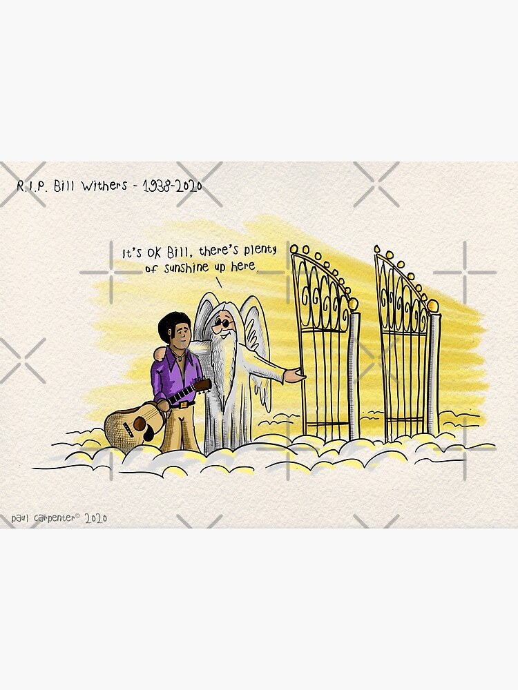 "RIP Bill Withers Cartoon" Art Print by carpo17 | Redbubble