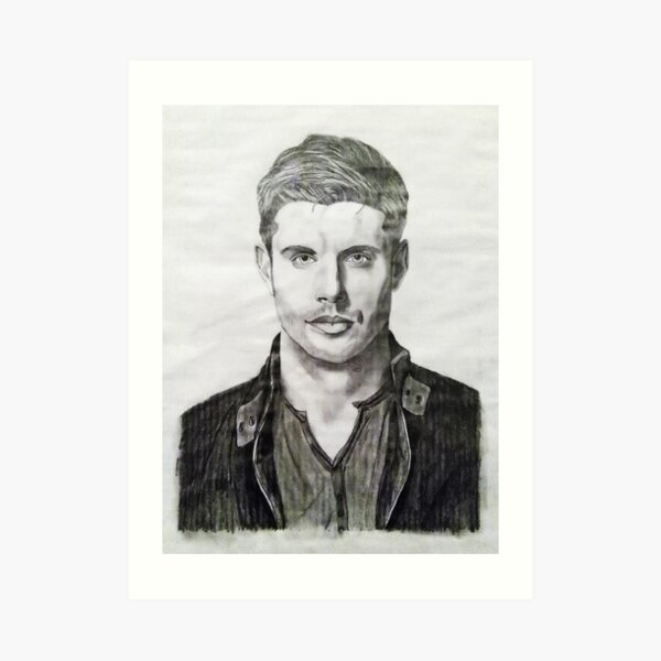 "Dean Winchester Drawing" Art Print by KathsArt917 | Redbubble