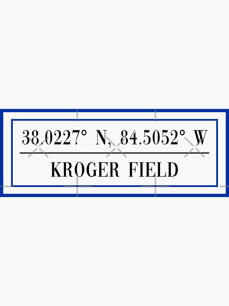 "Kroger Field" Sticker by Jmakesart | Redbubble