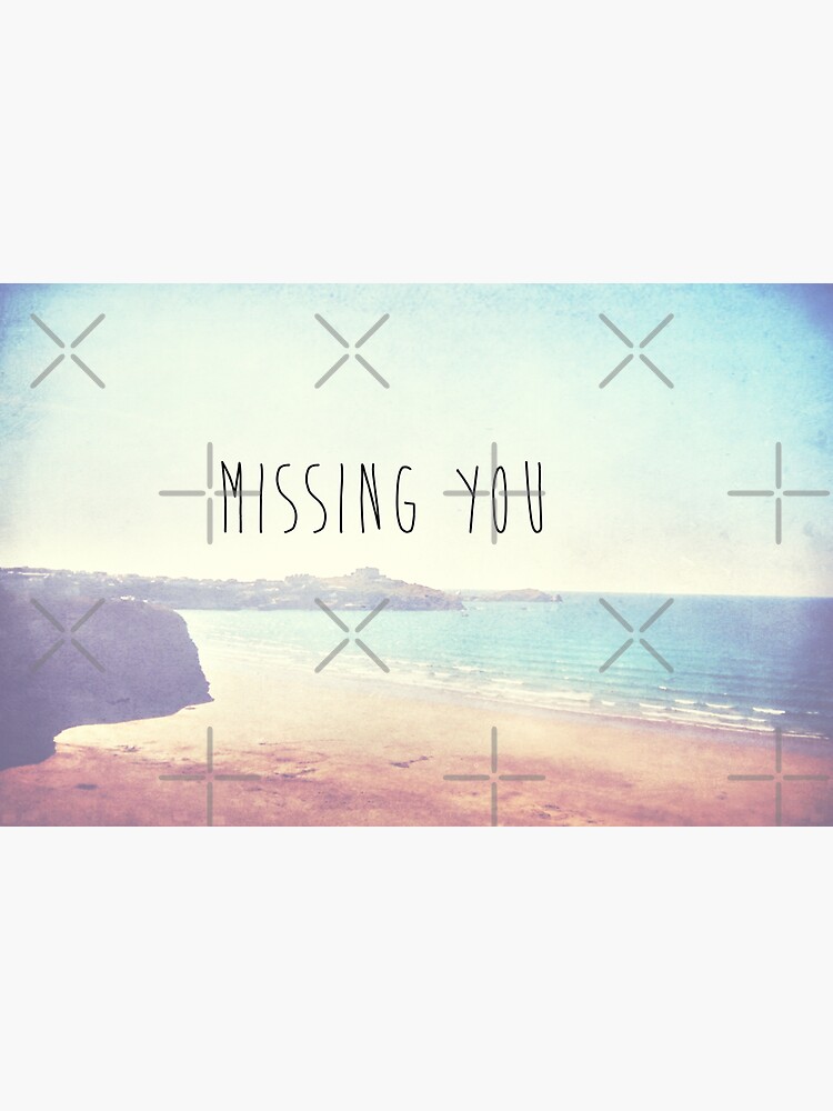 "Missing You" Sticker for Sale by DeniseAbe | Redbubble