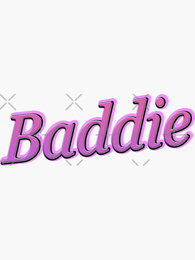 "baddie" Sticker for Sale by elena351 | Redbubble