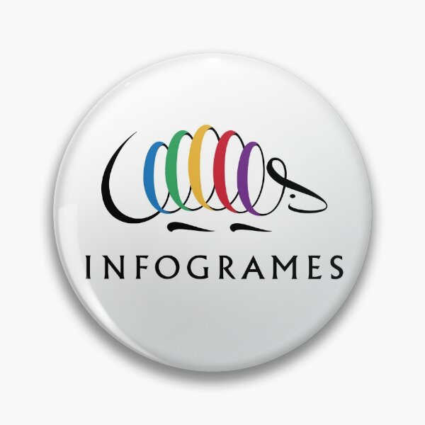 "Infogrames logo" Pin for Sale by alisachu1742 | Redbubble