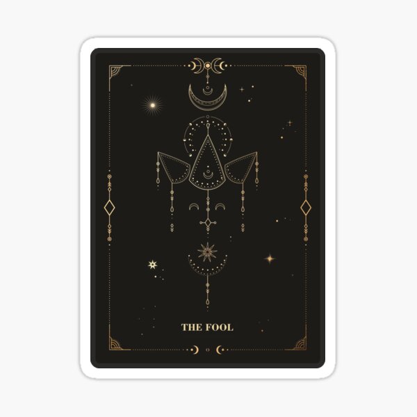"The Fool Tarot Card" Sticker by noveltiko | Redbubble