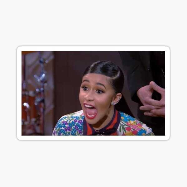 "Cardi B" Sticker for Sale by Neymarpersian | Redbubble