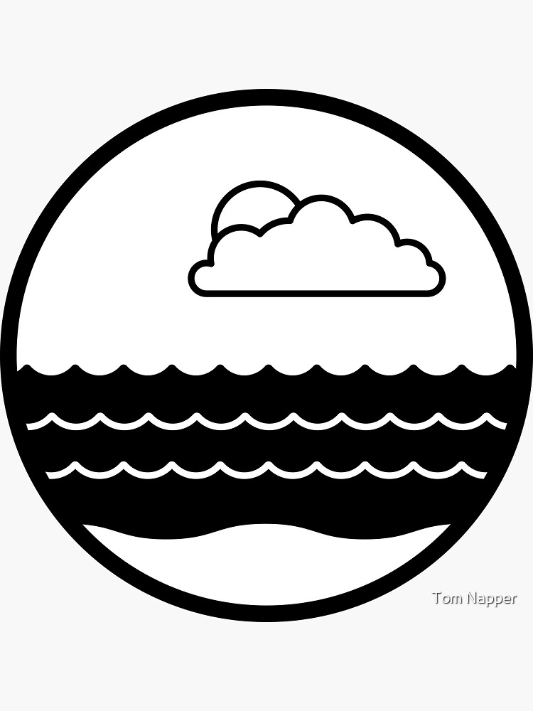 "Tour Aotearoa - 90 Mile Beach Icon" Sticker by tomnapper | Redbubble