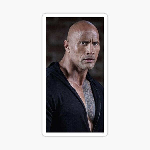 "dwayne johnson" Sticker by Nbaiti1 | Redbubble