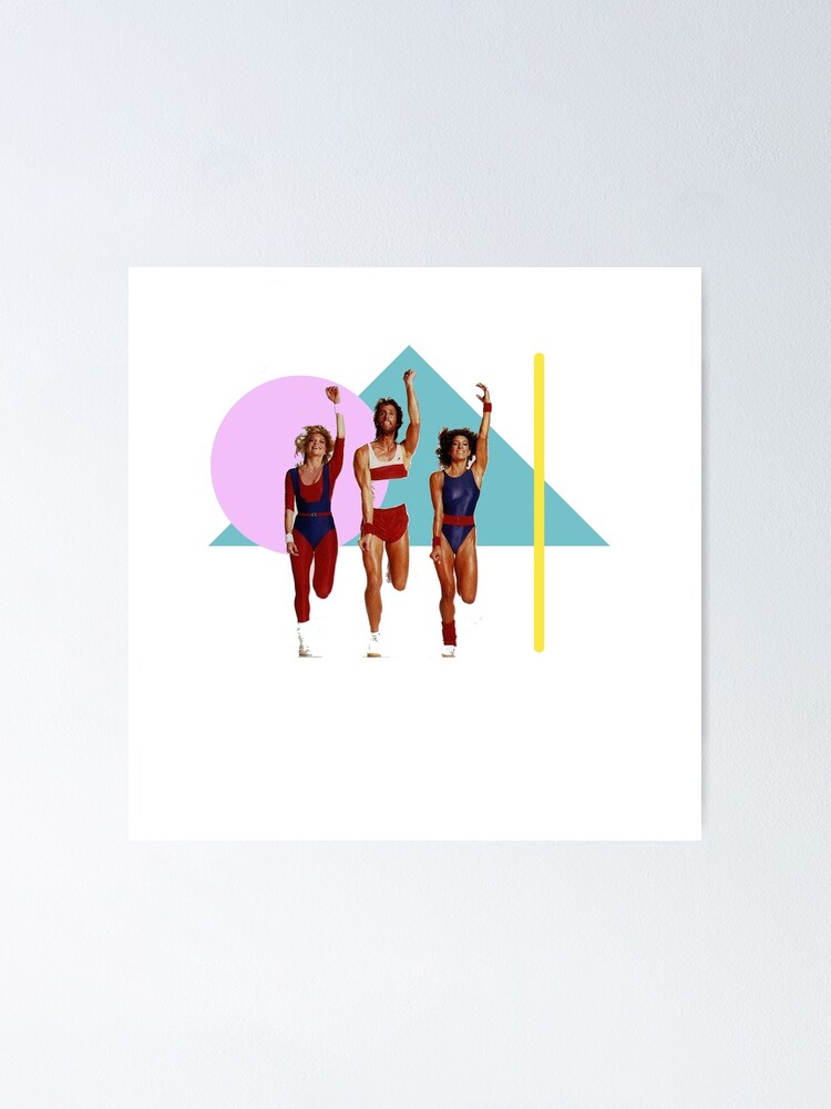 "80s aerobic" Poster for Sale by tayatay24 | Redbubble