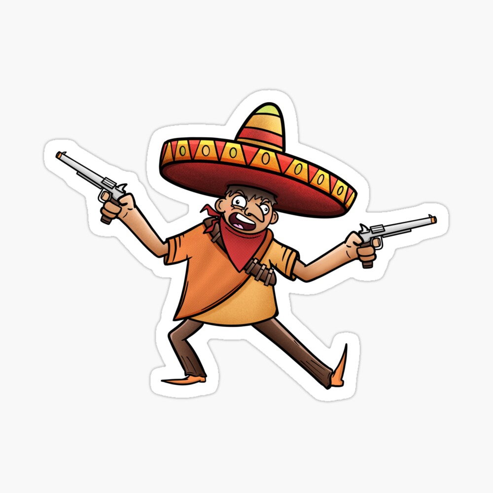 Mexican Bandit Cartoon Girl