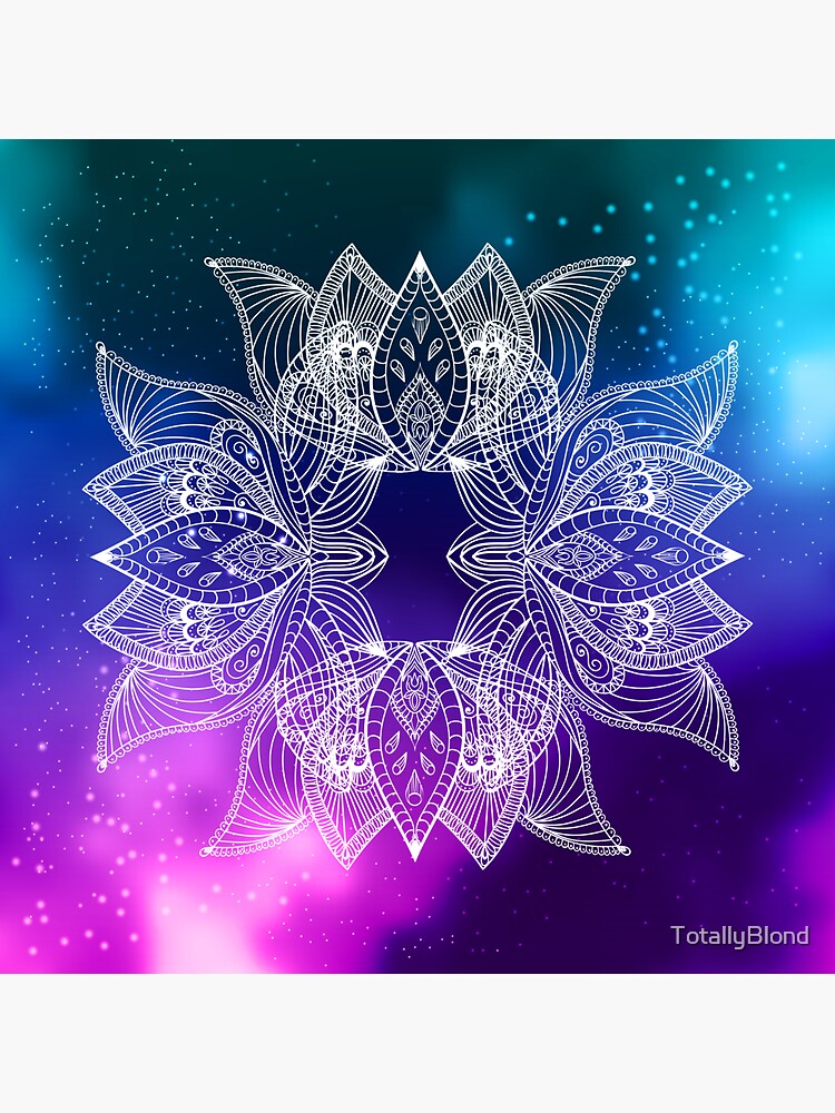 "Yoga Meditation Spirit Galaxy Glowing Stars Sky" Sticker for Sale by ...