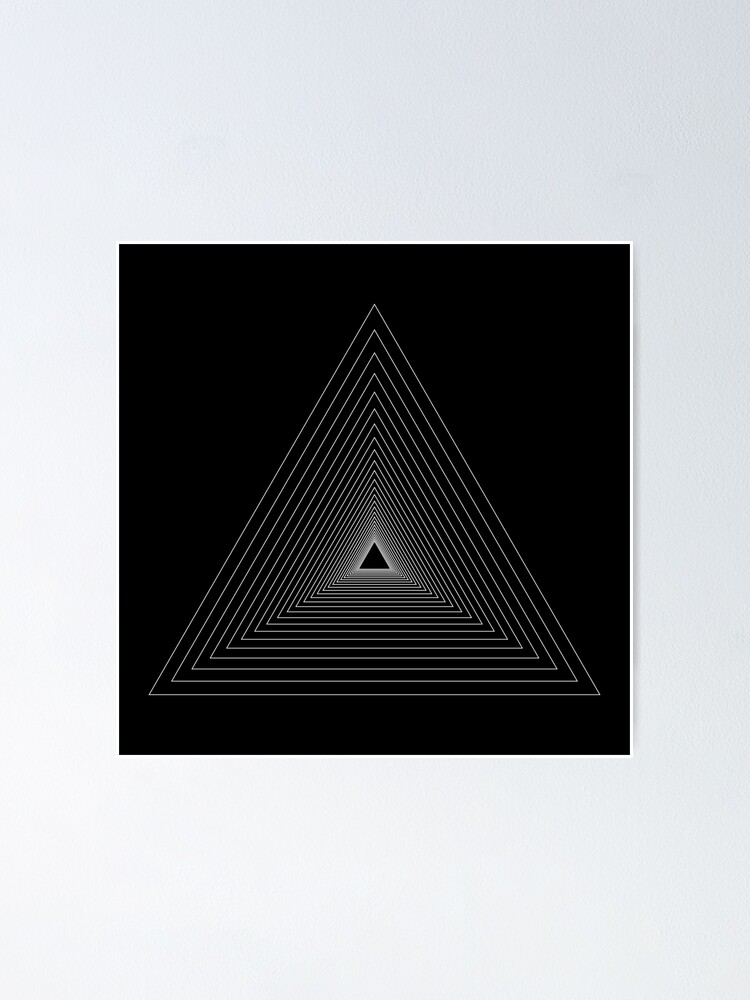 "Steady Strength (B) - Masculine Expansive Triangle. Simple Geometric ...