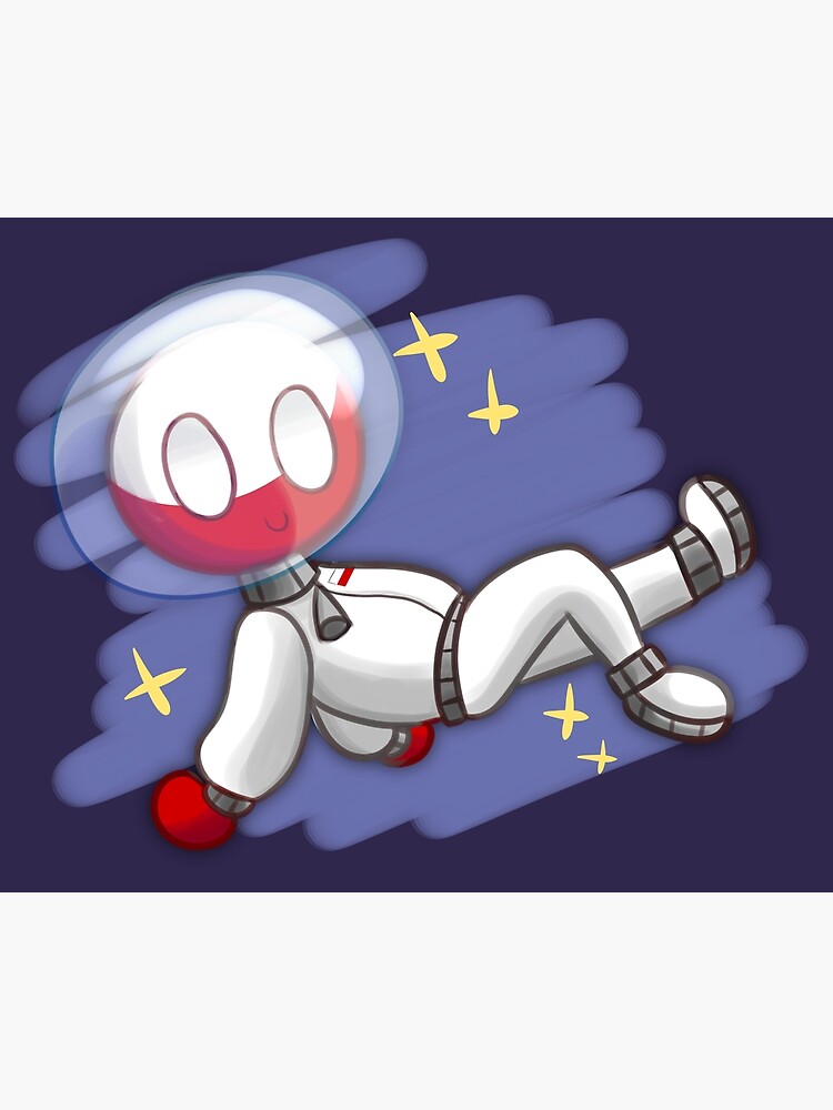 "Poland in Space - Countryhuman Chibi" Poster by YaraDB | Redbubble