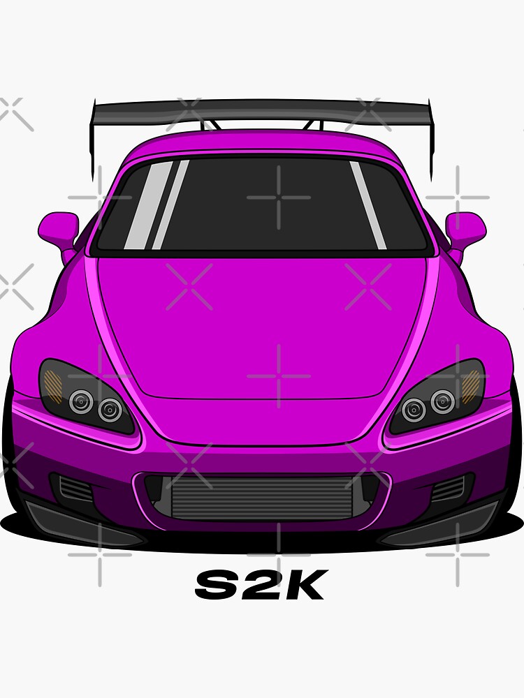 "Pink S2K" Sticker for Sale by Turboosted | Redbubble