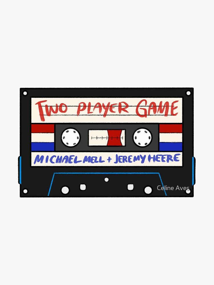 "Two Player Game from Be More Chill" Sticker by whatshernameavi | Redbubble