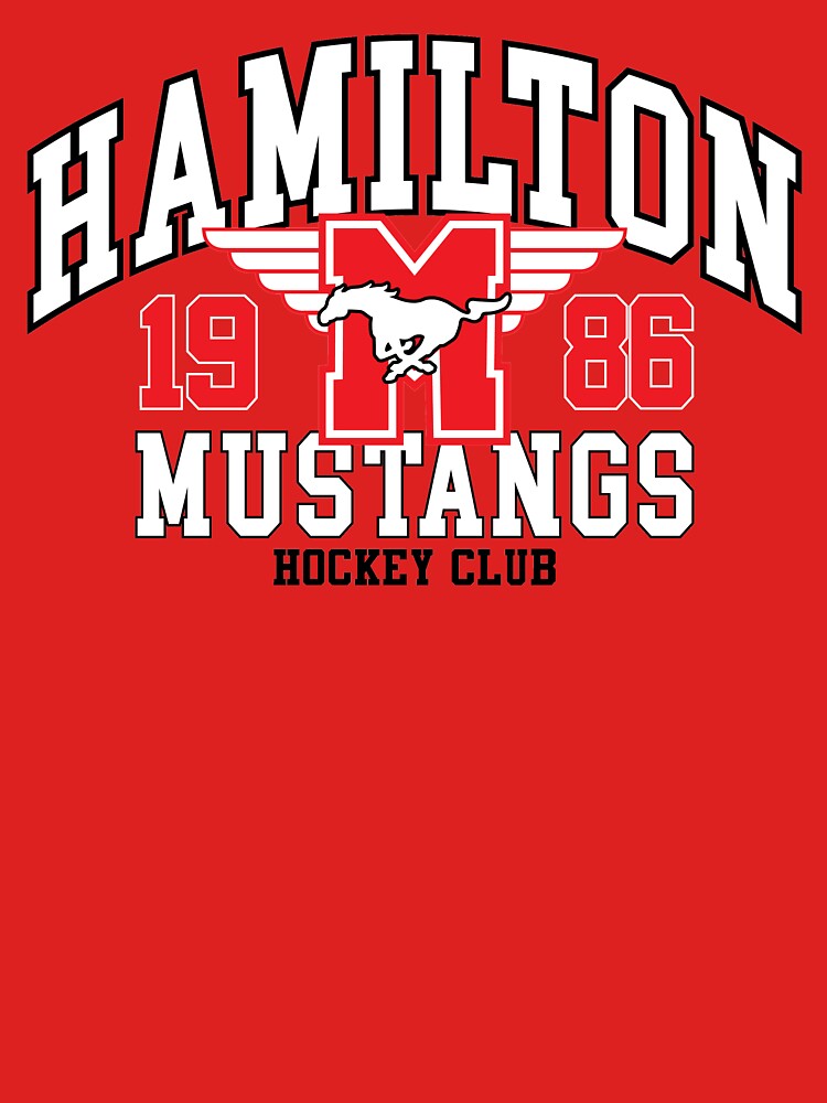 "Hamilton Mustangs 1986" T-Shirt von HeyBeardMon | Redbubble